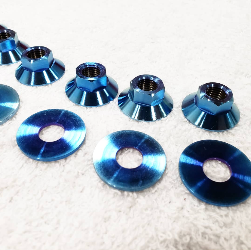 Rampage Titanium Strut Tower Nut Kit – FK8 FK7 FK2