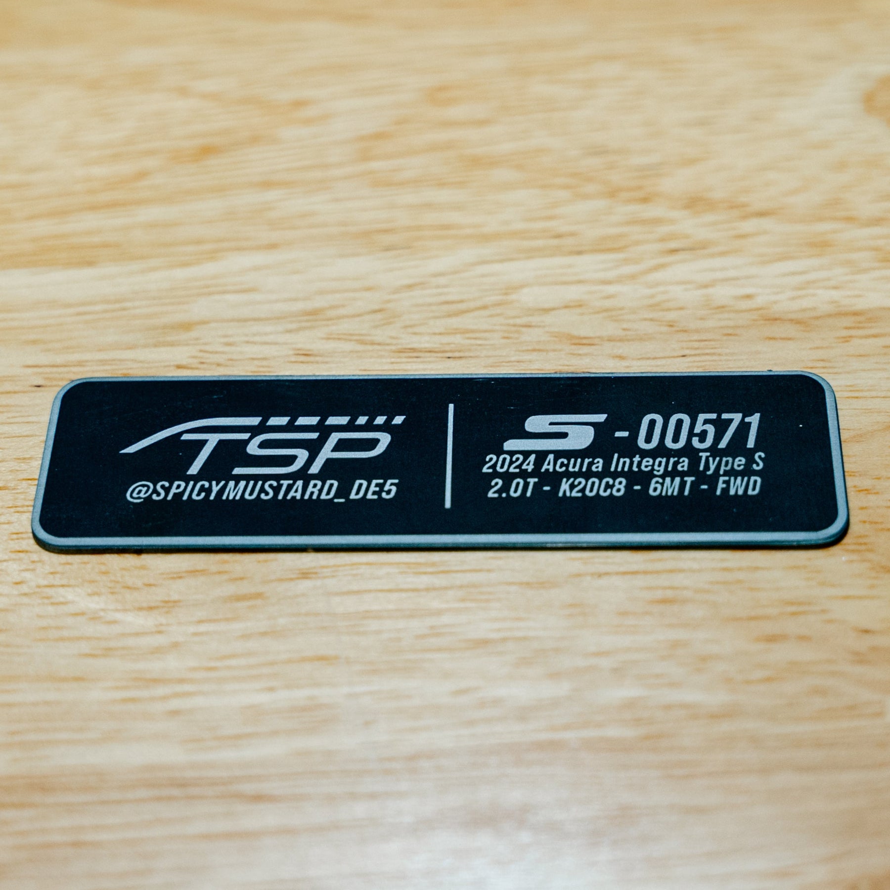 TSP Valve Cover Badges for Honda/Acura 1.5T, 2.0T, & 2.0L NA