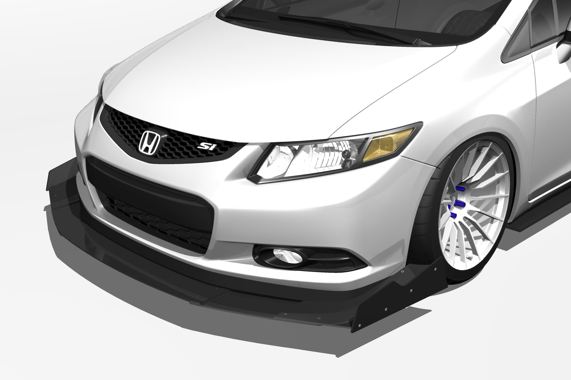 Epsilon+ Front Splitter 12-13 Honda Civic Si Coupe [FG4]