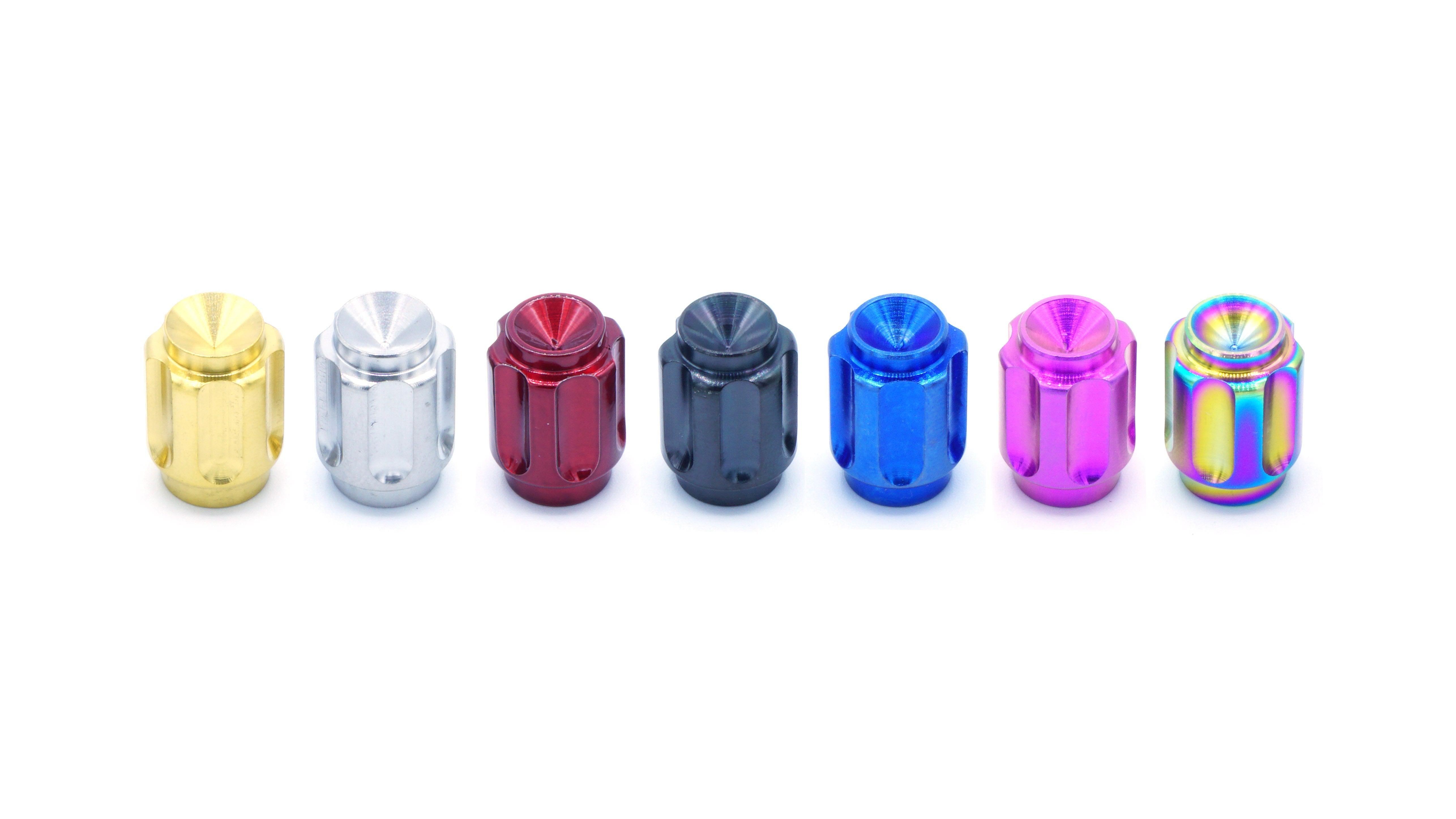 Dress Up Bolts Gear Titanium Valve Stem Caps