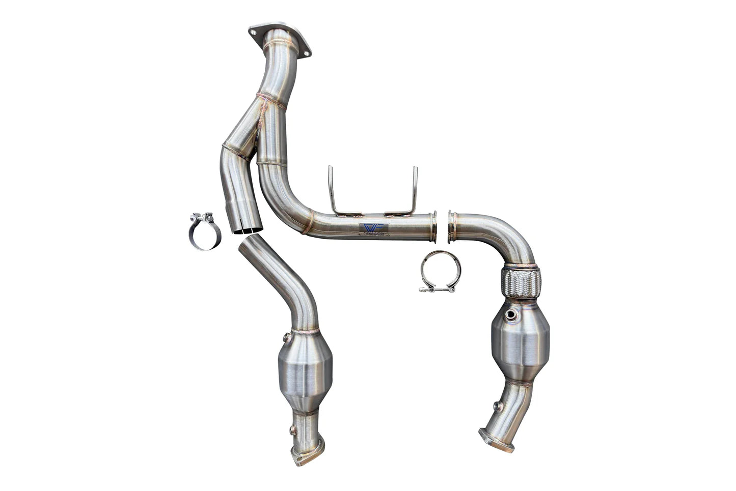 CVF Stainless Steel Catted Downpipes for 2021-2023 Ford F-150 3.5L Eco