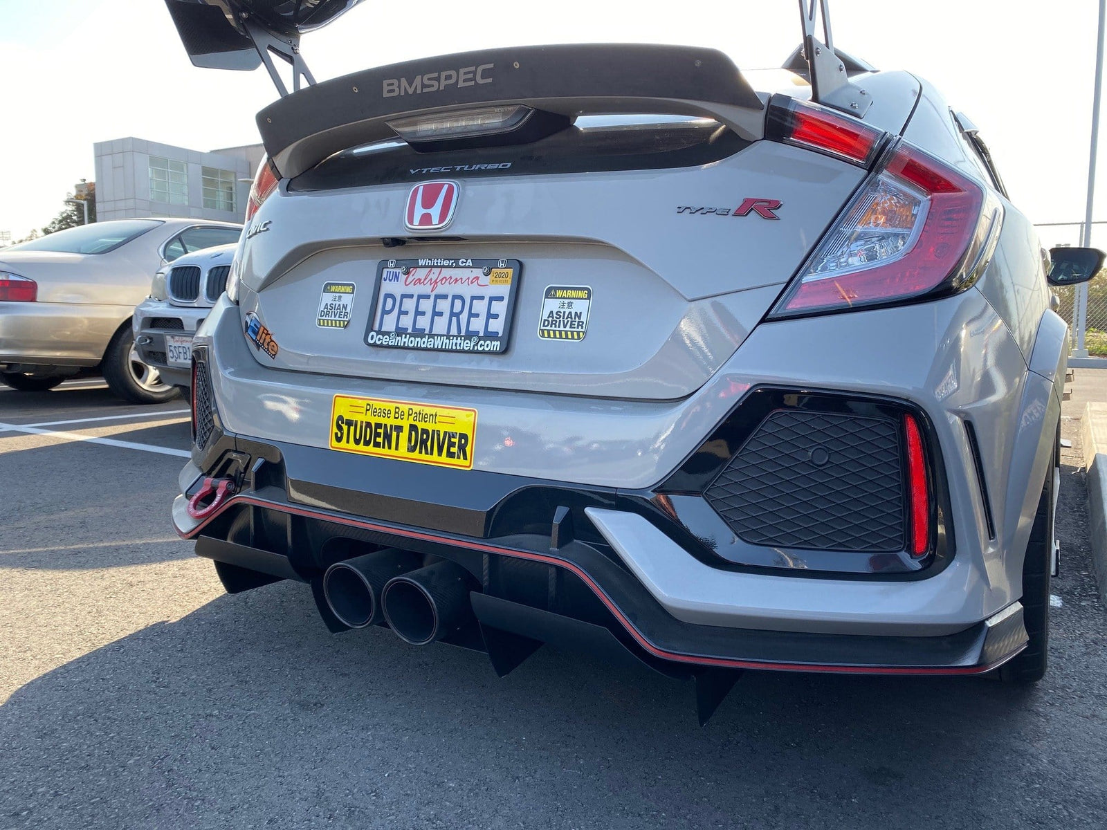 Rear Diffuser for 2017+ Honda Civic Type R FK8